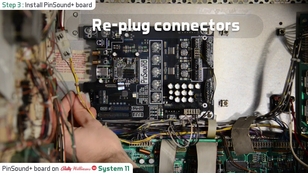 How to install a Pinsound+ in a Bally Williams System 11 pinball ...