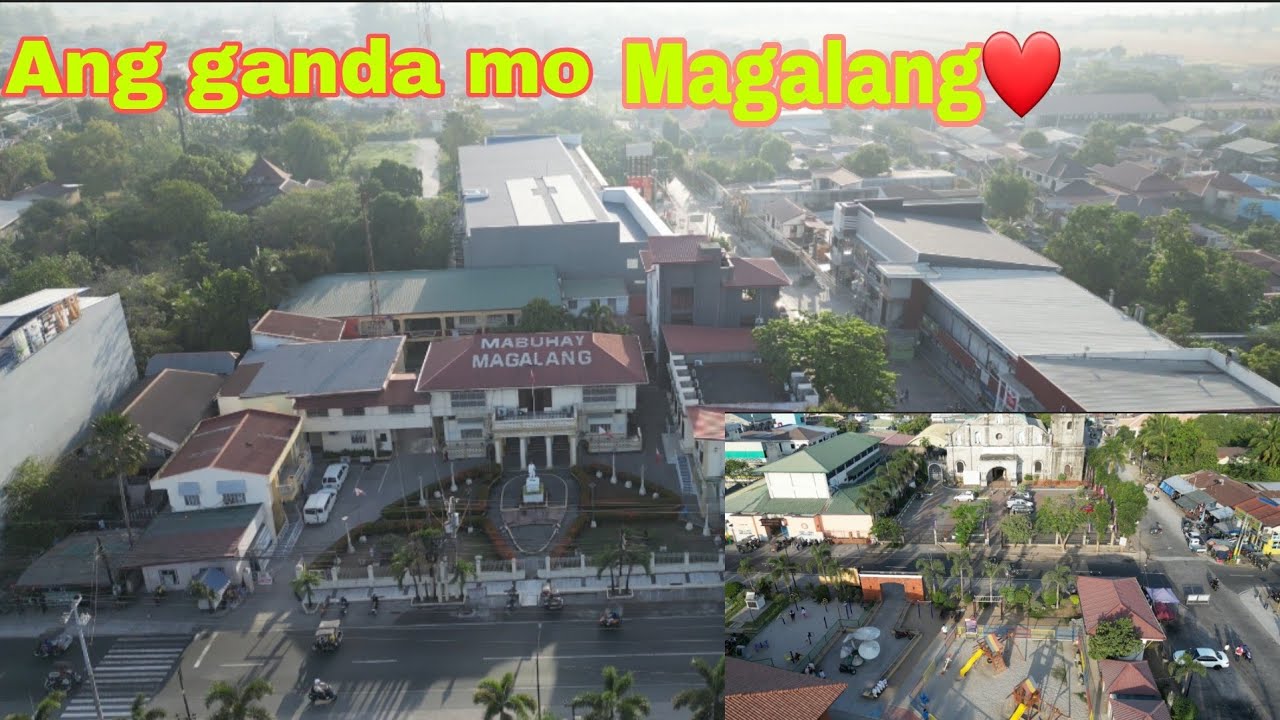Explore Magalang Town plaza, by a Drone ang ganda ng view sa taas ...