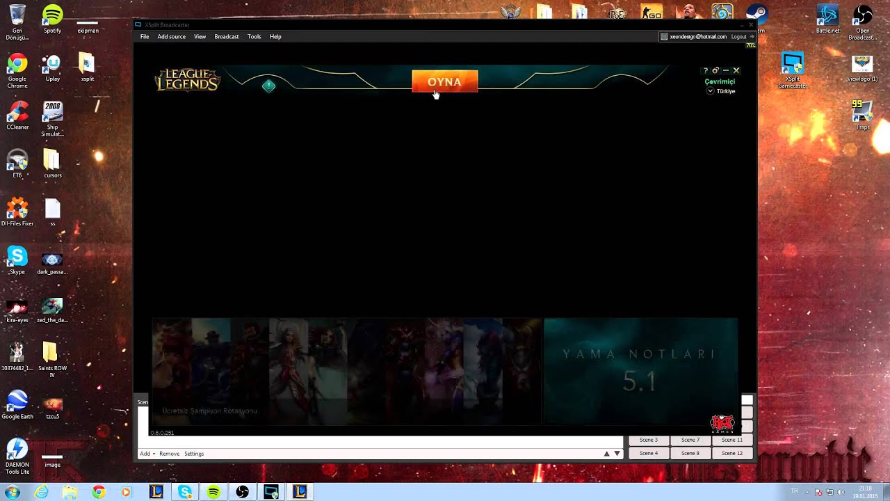 Xsplit yayın nasıl yapılır - YouTube