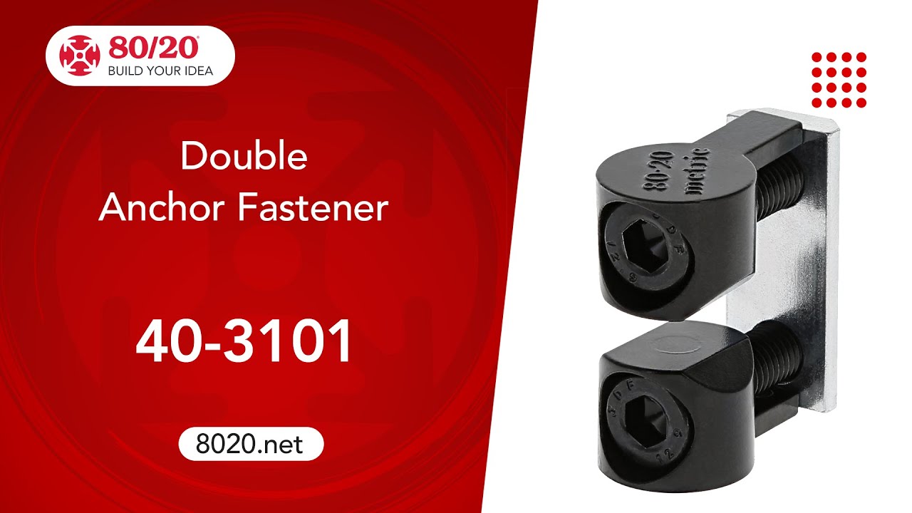 80/20: Double Anchor Fastener (40-3101) - YouTube