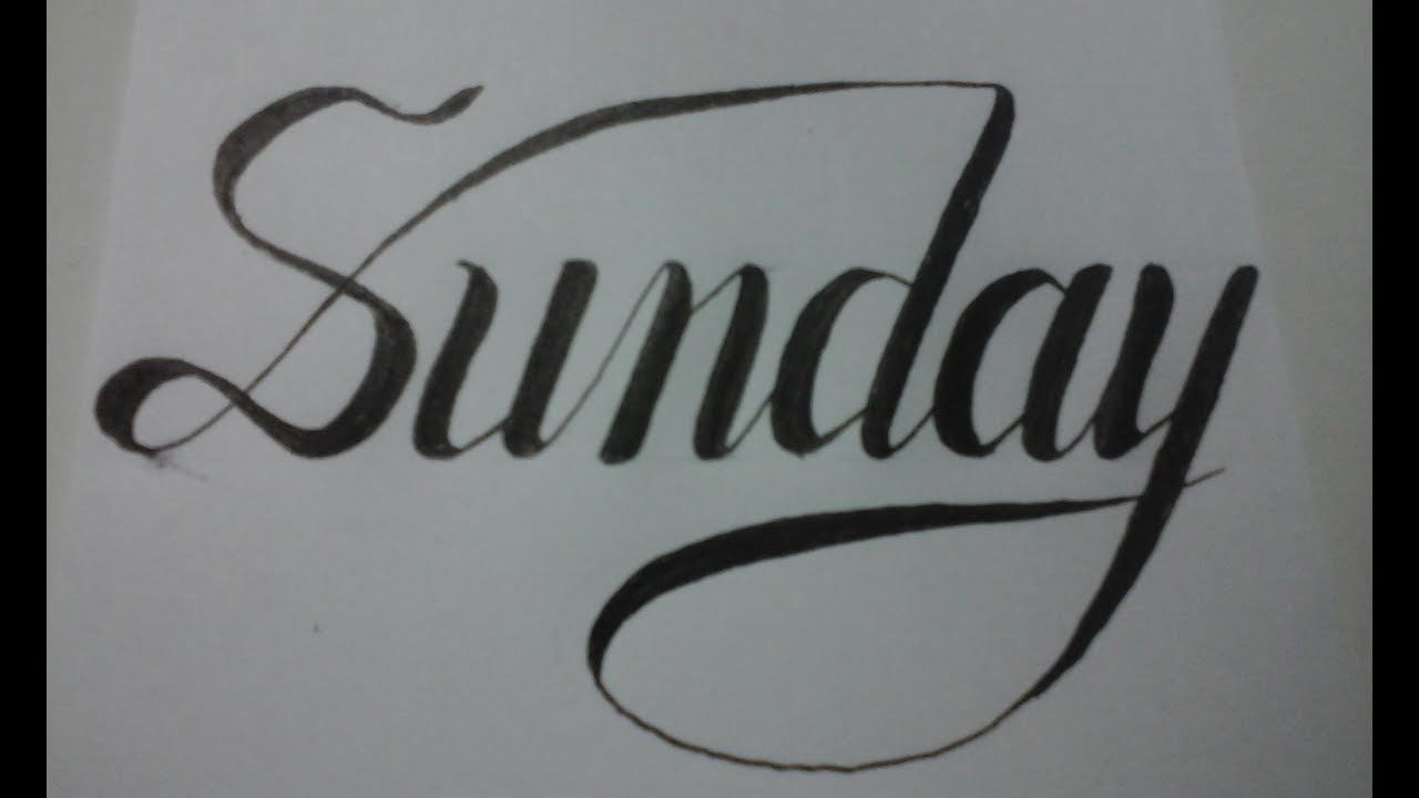 Calligraphy For Beginners With Normal Pen Sunday YouTube calligraphy-for-beginners-with-normal-pen-sunday-youtube