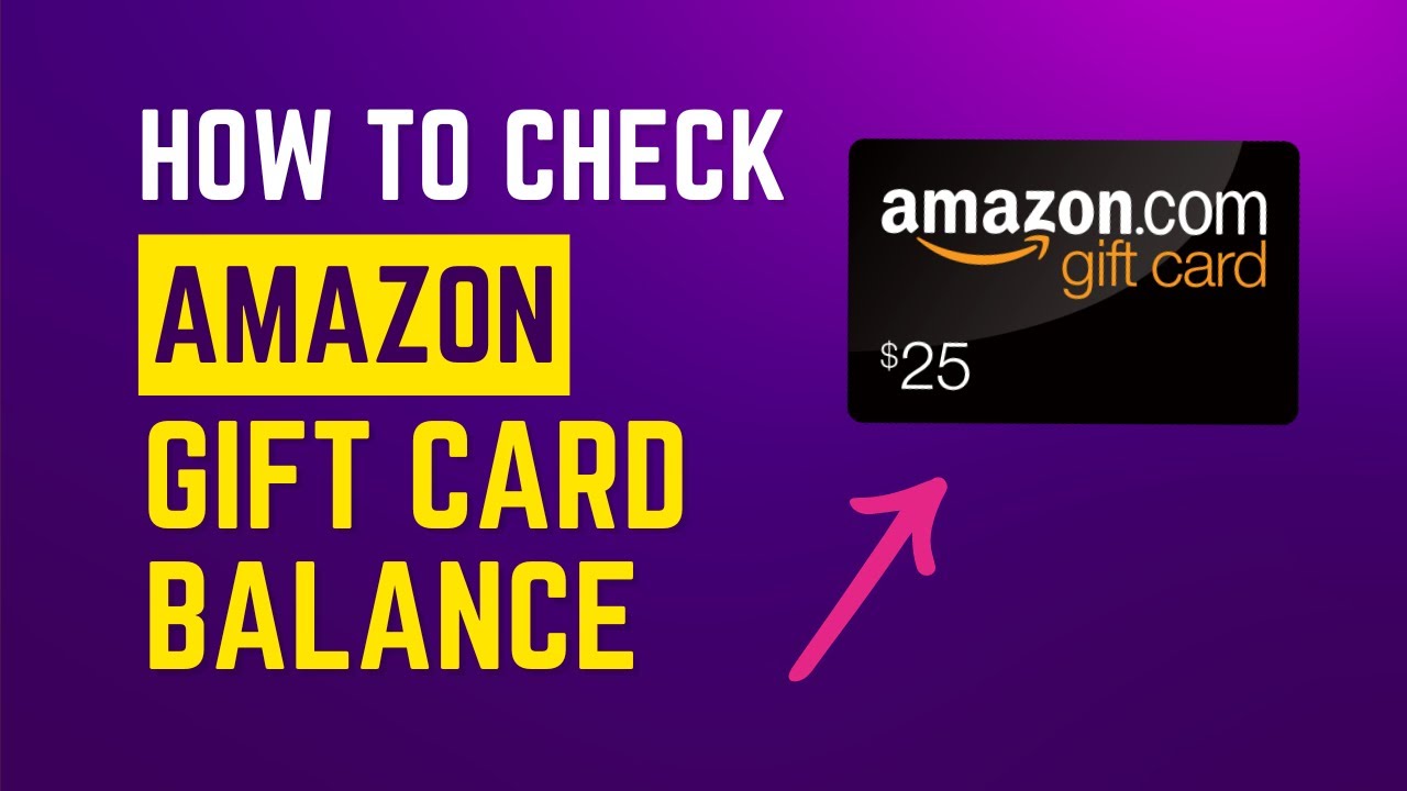 How to Check Amazon Gift Card Balance (in 1 Minute) - YouTube