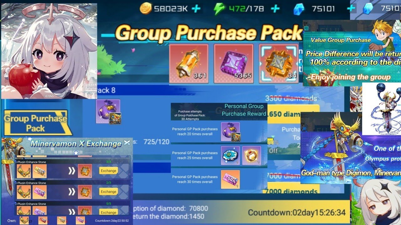 Digital fantasy Evolution: Minervamon X El Mejor Group Purchase de la ...