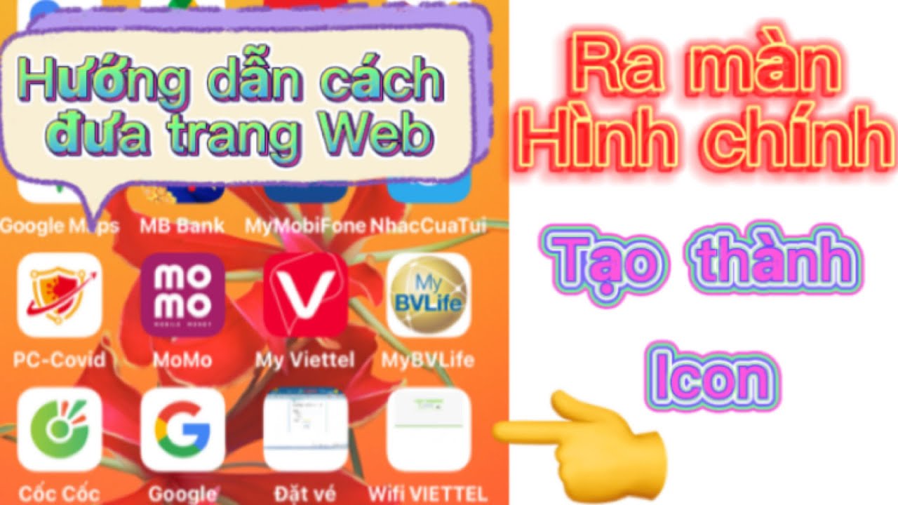 Hướng dẫn cách đưa trang Web tạo thành Icon ra màn hình chính - Tạo ...