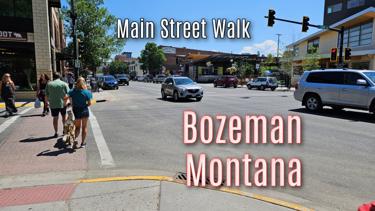 Walking Tour of Main Street in Bozeman Montana | Summer Day in Downtown ...