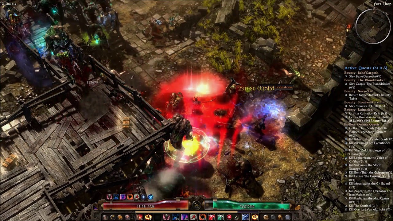 Grim Dawn - DAIL Mod - Super OP No CD Fear Eater - YouTube