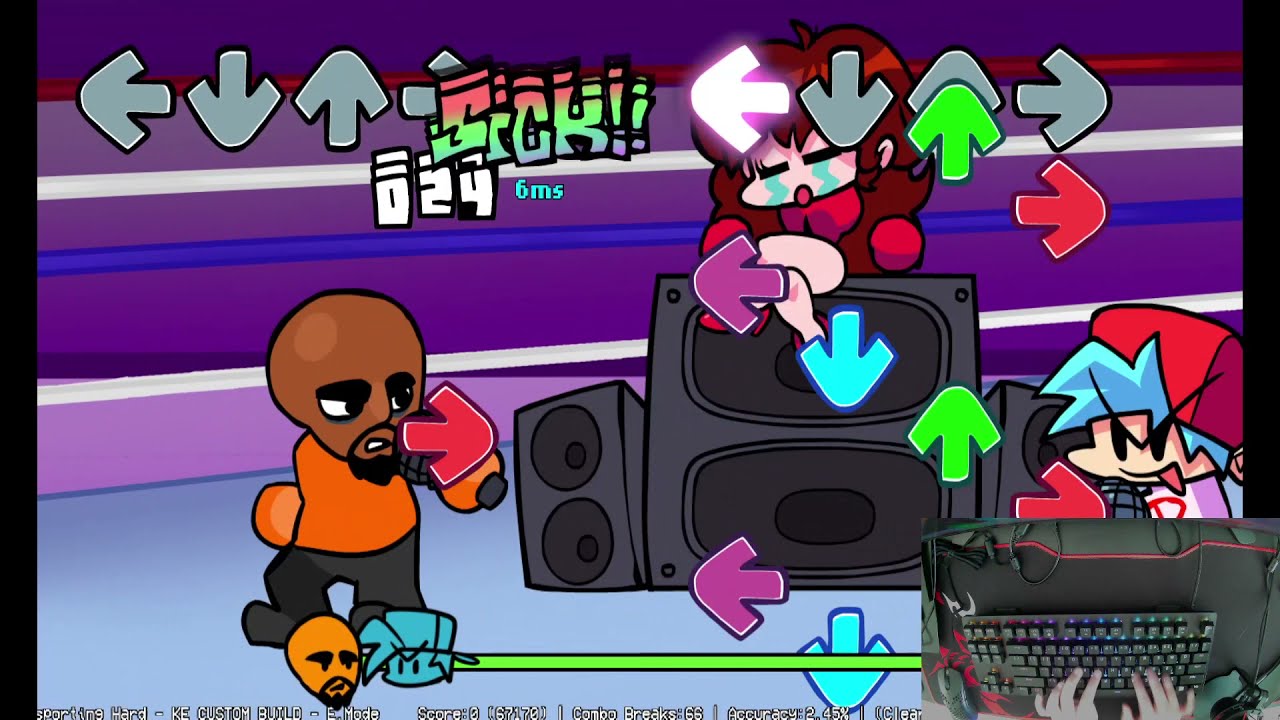 i had to use dfjk in fnf - YouTube