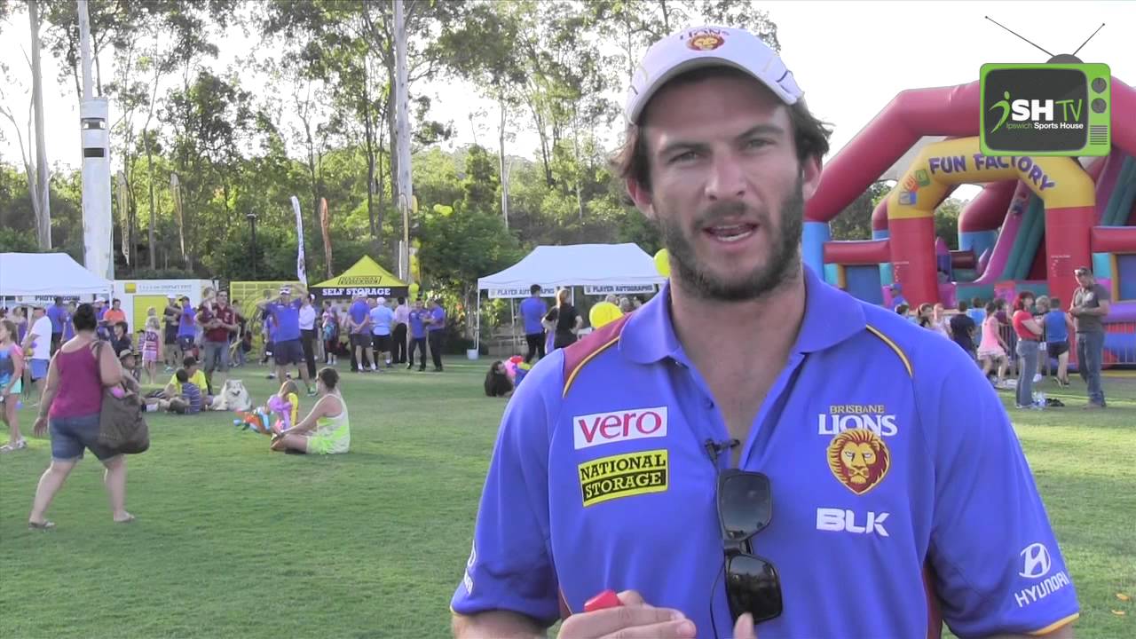 Brisbane Lions Rohan Bewick on the Ipswich & Springfield visits - YouTube
