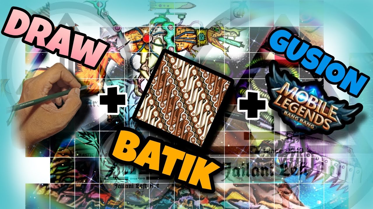 How To Draw Gusion Mobile Legend Bang Bang Batik Skin - YouTube