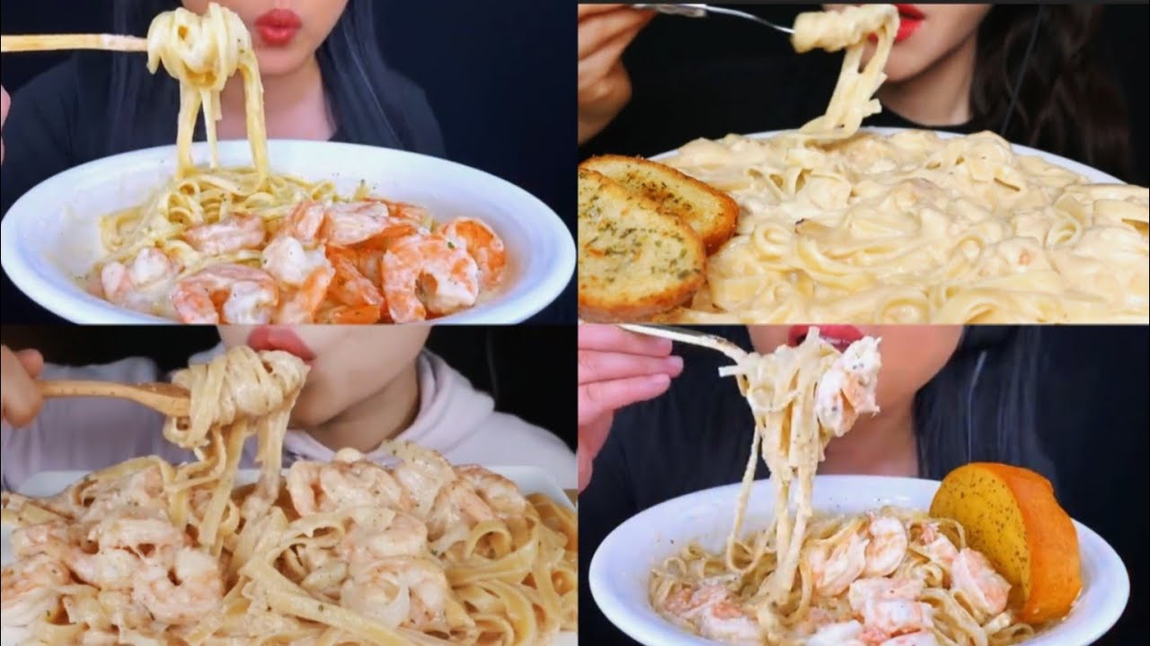 ASMR EATING CHEESY CREAMY PASTA 🔥🤤 BEST FOOD EATING VIDEO - 07 - YouTube