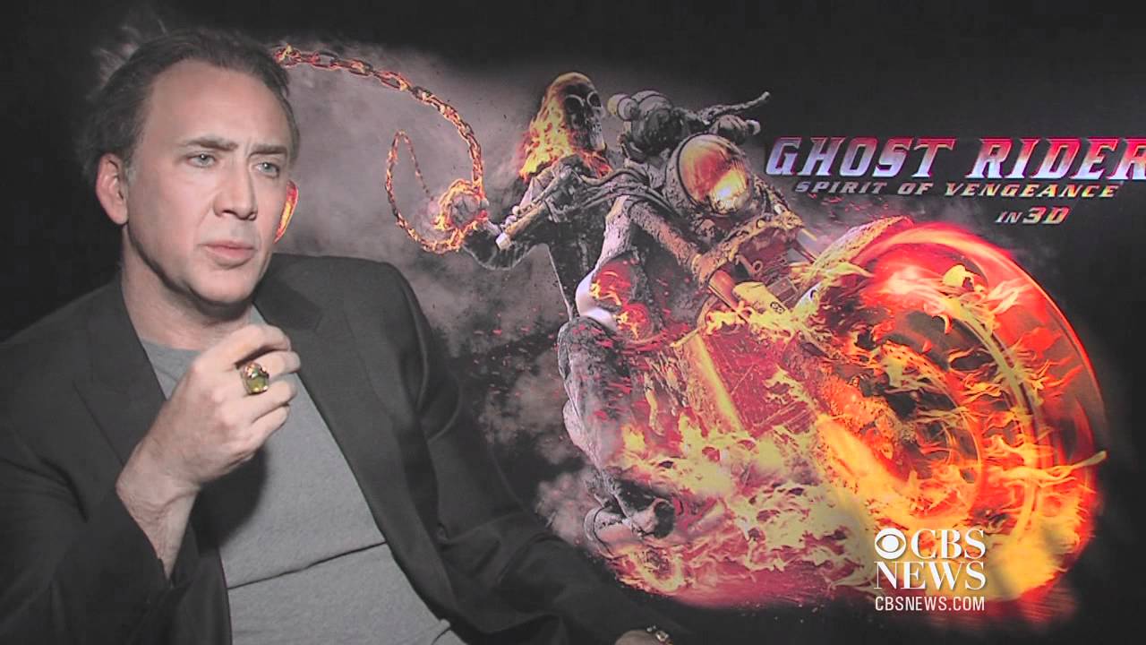 Nicolas Cage talks "Ghost Rider 2," Dracula's castle - YouTube