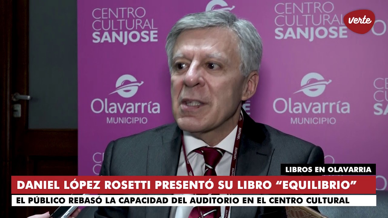 Daniel López Rosetti Presentó Su Libro Equilibrio En Olavarría Youtube