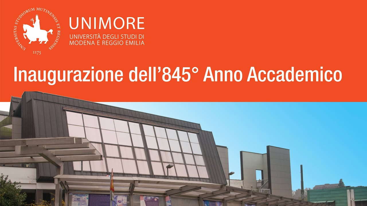 Inaugurazione 845° Anno Accademico Unimore - A.A. 2020/2021 - YouTube