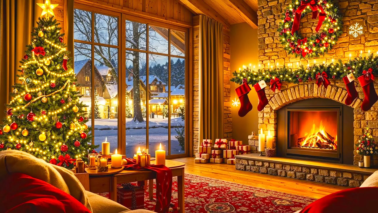 Peaceful Christmas Music for Relaxation 🎄 Beautiful Christmas Ambience ...