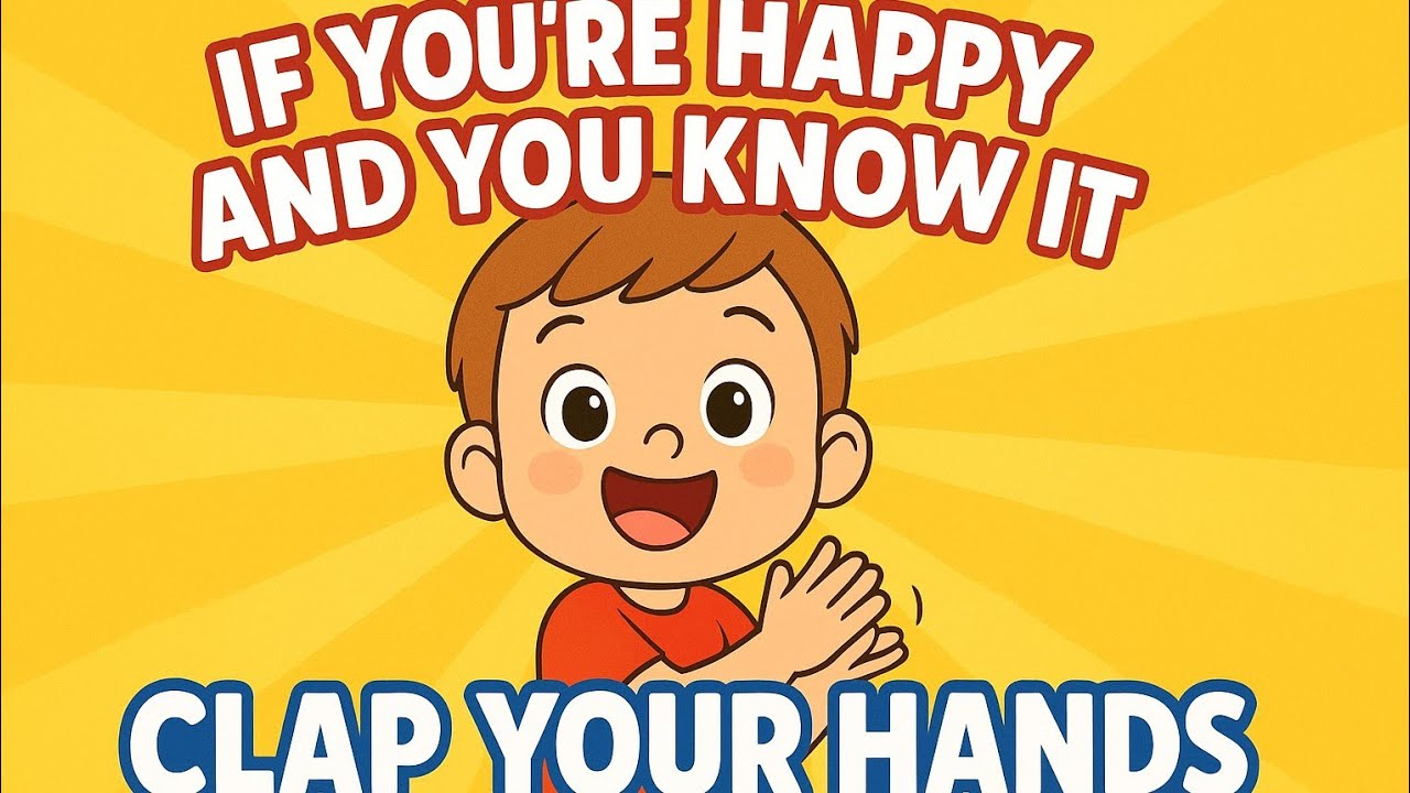 If you're happy you know it, clap your hands | English rhymes | nursery ...