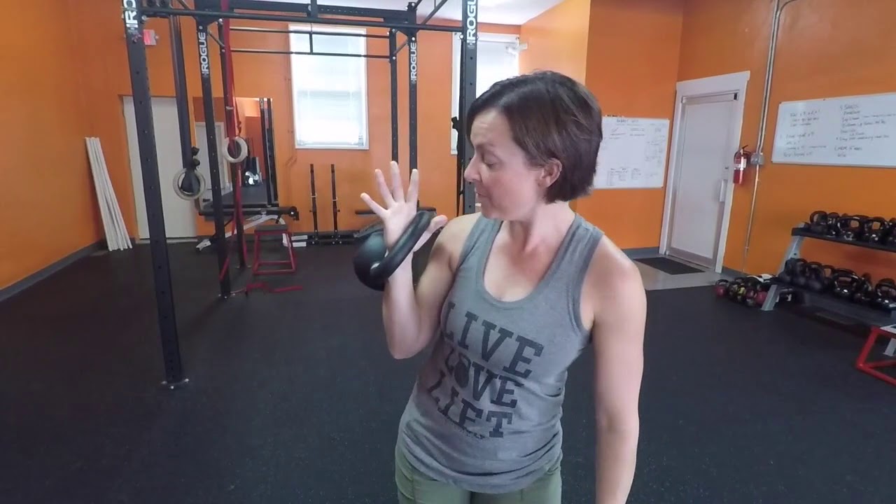 How to Hold the Kettlebell in the Rack Position - YouTube