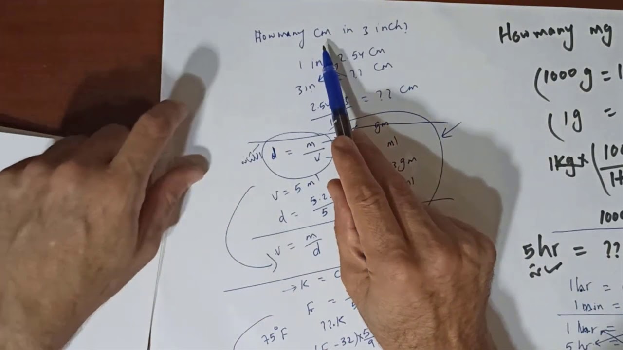Matter and Measurements Calculation - YouTube