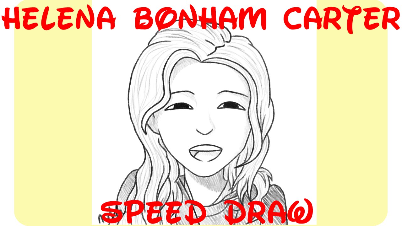 speed draw: helena bonham carter - YouTube