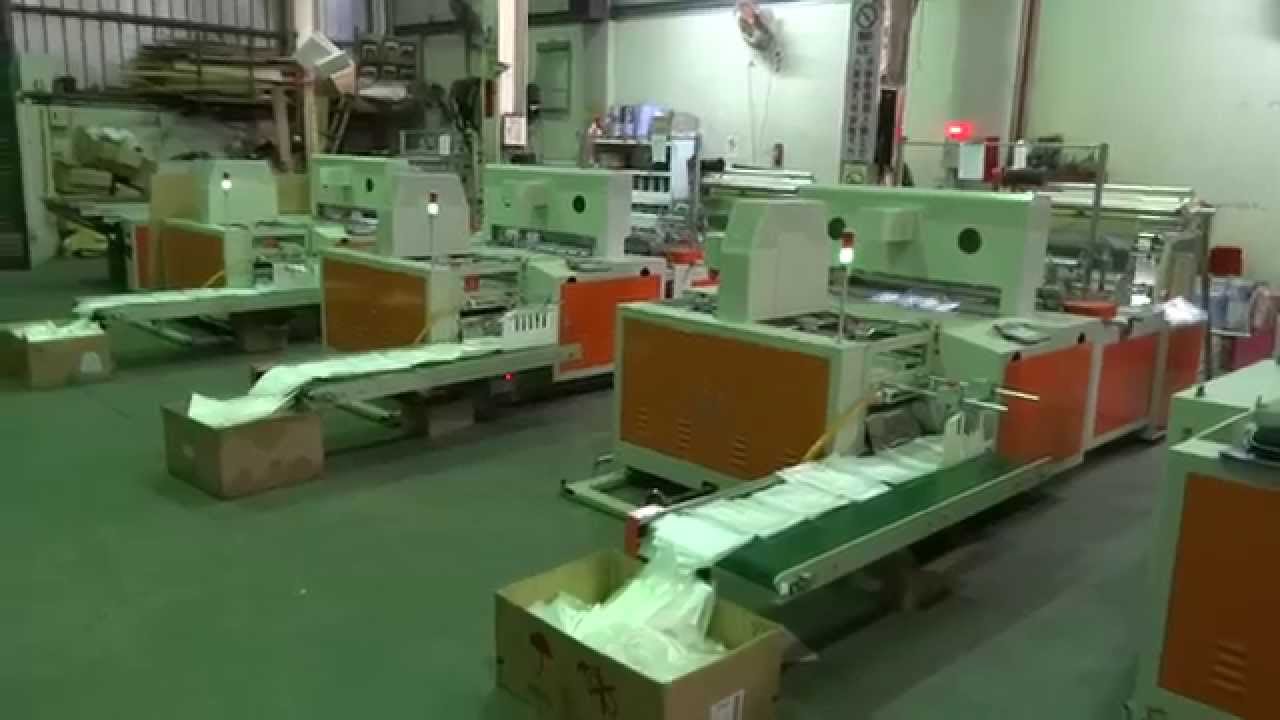 BAG FOLDING MACHINE_折袋機 - YouTube