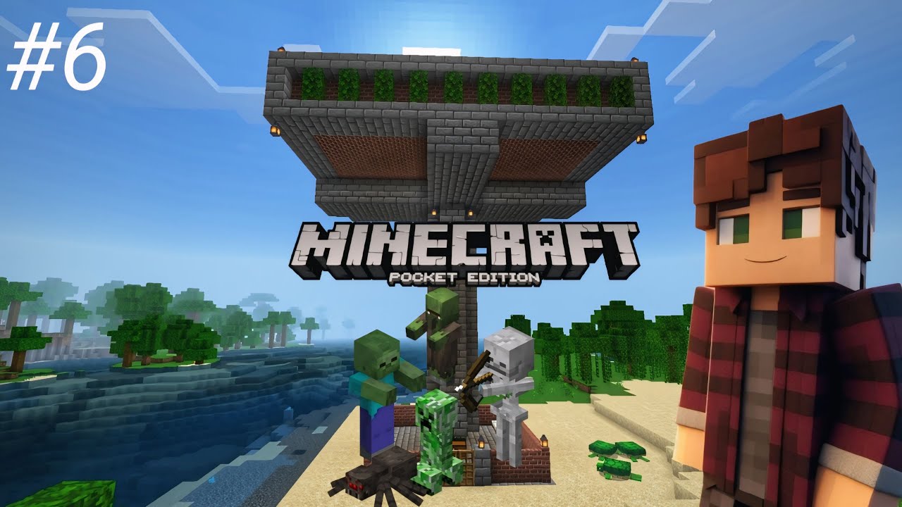 Minecraft PE Survival Series: Building an OP Mob XP Farm! 1.21 (Episode ...