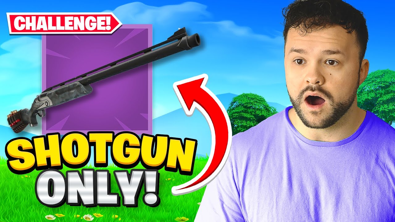 The *NEW* RANGER SHOTGUN *ONLY* CHALLENGE in Fortnite! - YouTube