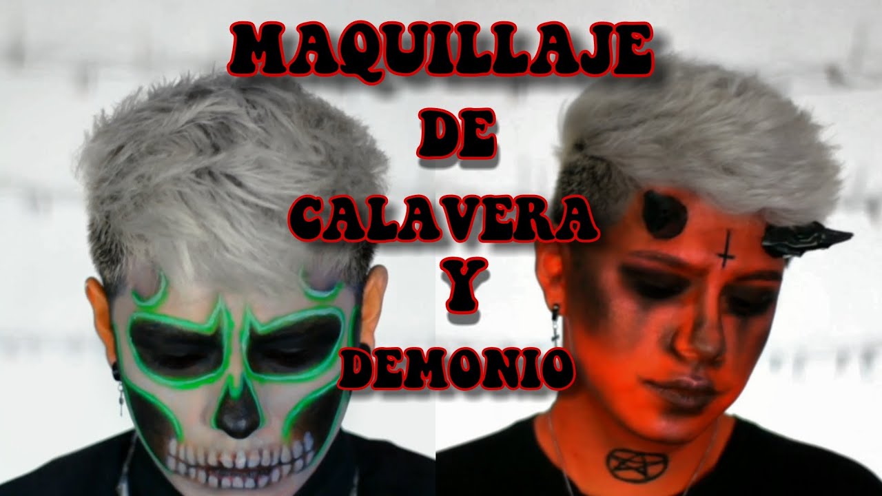 MAQUILLAJE DE CATRIN NEON Y DEMONIO - YouTube