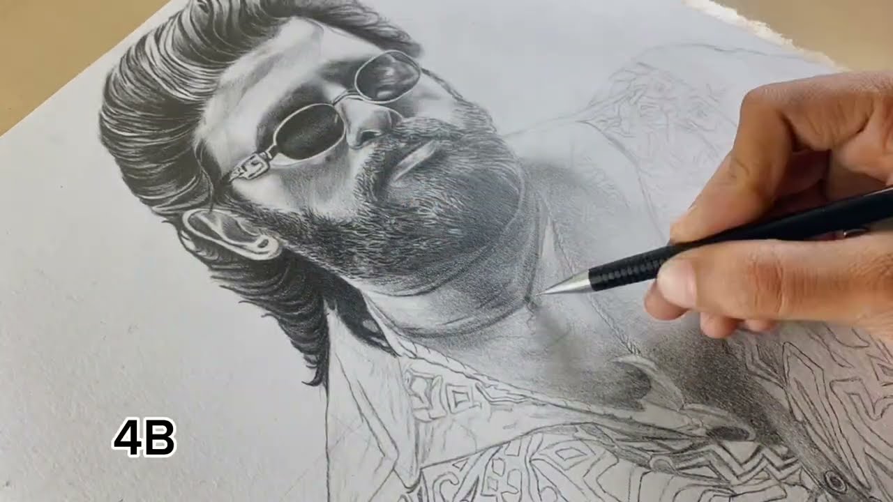 Pushpa 2 timelapse drawing video😱 ||#pushpa2 #pushpa2songs #pushparaj # ...