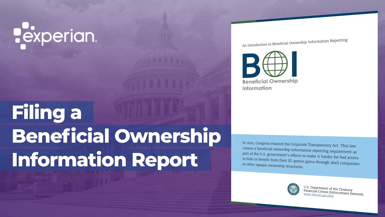 How To Submit A Business Owner Information Report To FinCEN - YouTube
