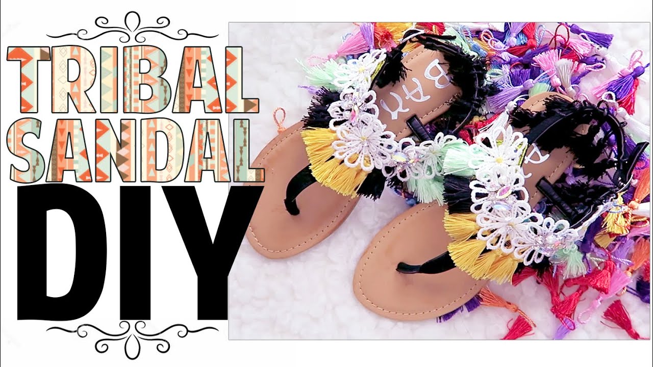 Coachella Sandal DIY - YouTube