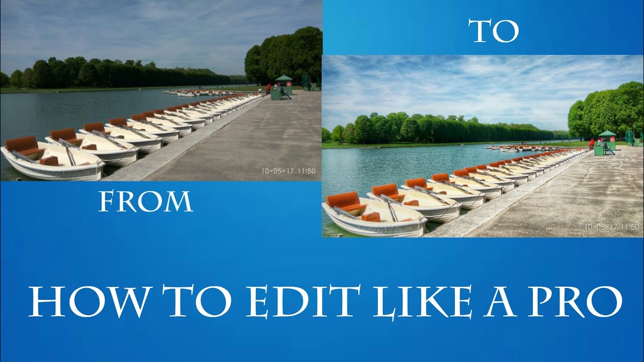 How to edit photos like a pro - YouTube