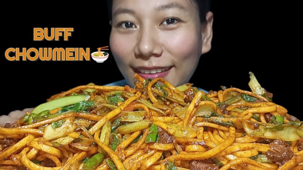 COOKING & EATING BUFF CHOWMEIN || MUKBANG || NEPALI🇳🇵MUKBANG - YouTube