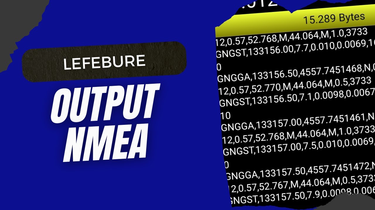 Lefebure Ntrip Client - Settare l'output NMEA personalizzato - YouTube