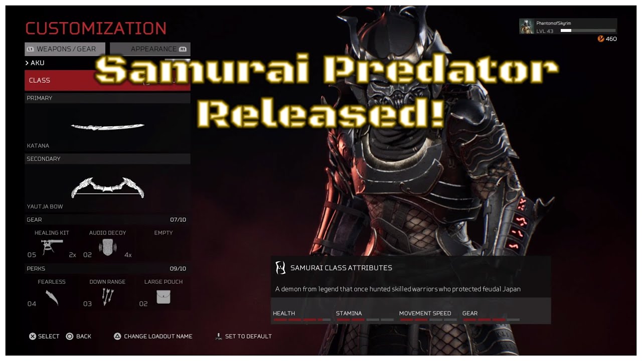 Samurai Predator Team Wipe, Day One! Predator: Hunting Grounds Gameplay ...