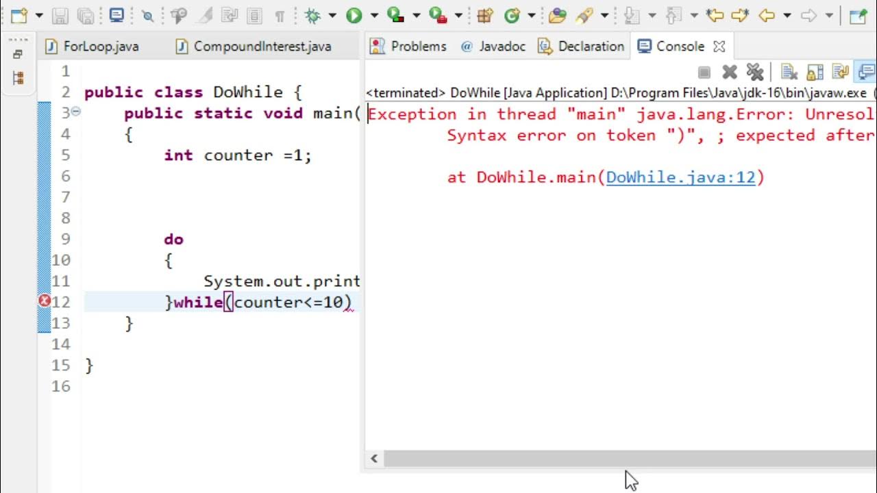 Java Programming - 24 - Do While Loops - YouTube