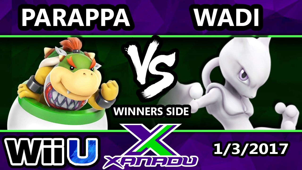 S@X 183 - Parappa (Bowser Jr.) Vs. Wadi (Mewtwo) - SSB4 Tournament ...