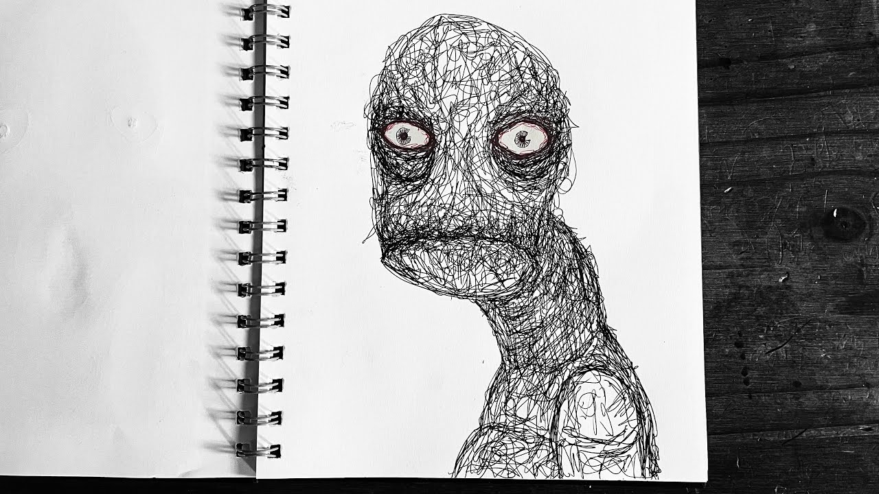 Draw With Me A Weird Looking Dude In My Sketchbook - YouTube