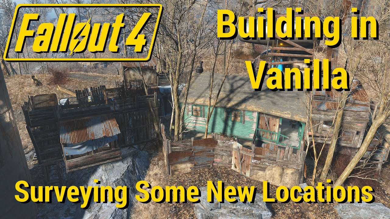 FO4 - Building in Vanilla - Surveying Some New Locations - YouTube