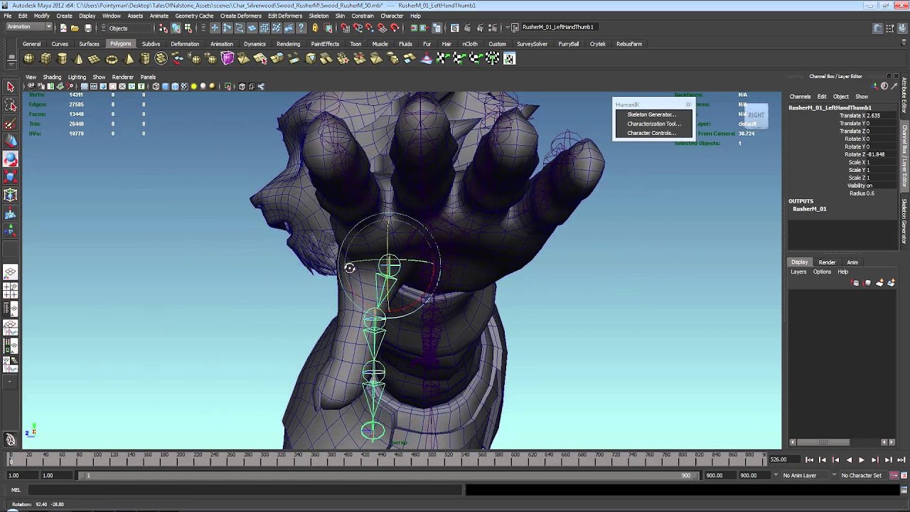 S4 02 Creating the HumanIK Rig - YouTube