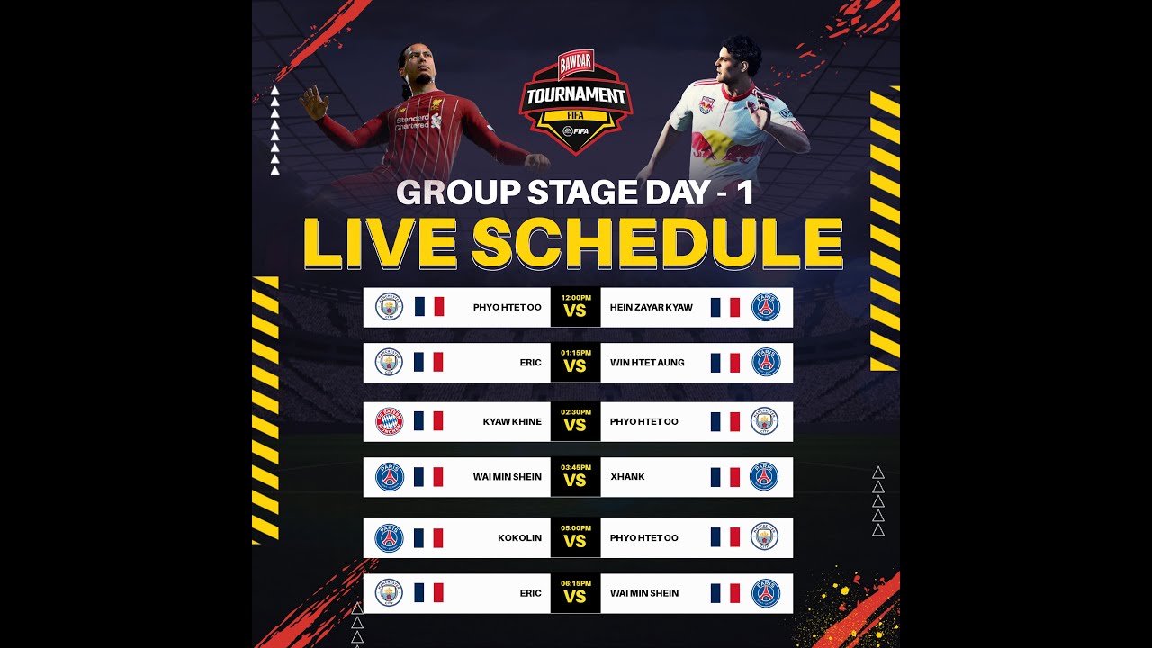 BAWDAR FIFA TOURNAMENT Group Stage Day - 1 - YouTube
