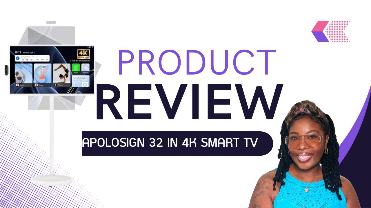 Product Review- Apolosign 32 in UHD 4K Smart portable TV - YouTube