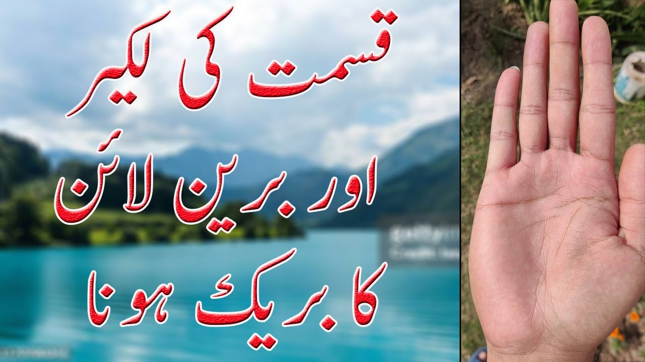 WHEN BRAIN LINE AND LUCK LINE ARE BROKEN _ MALE PALM READING _MONEY ...