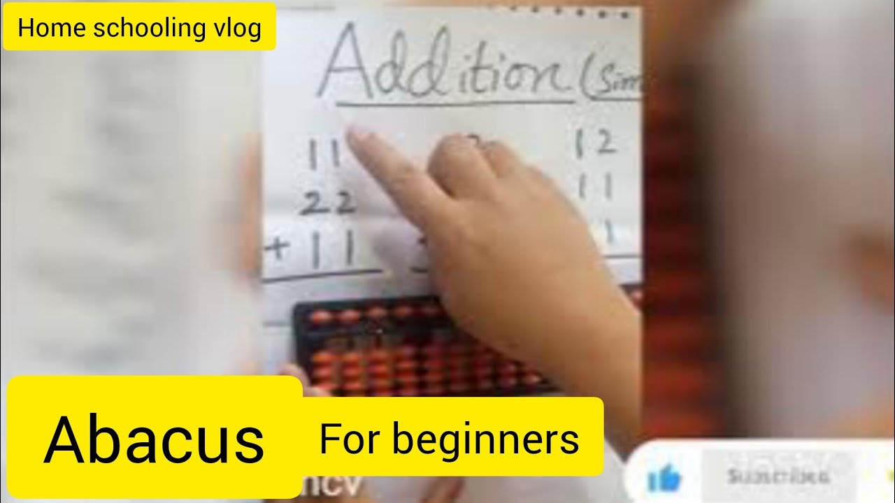 Addition:-how to solve two digit simple addition problem in Abacus🧮 kit ...