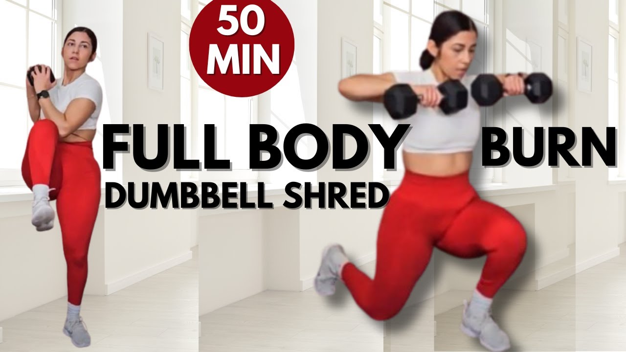 Ultimate Dumbbell Shred - Full Body Workout | Burn 600 Cal🔥 - YouTube