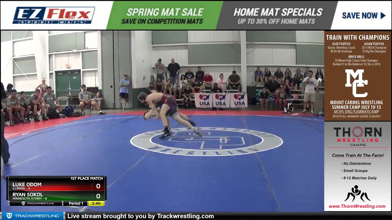 120 Luke Odom Illinois vs Ryan Sokol Minnesota Storm 8386605104 - YouTube