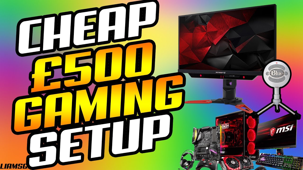 ULTIMATE $500 Budget Gaming Setup For NEW YOUTUBERS! BEST GAMING SETUP ...