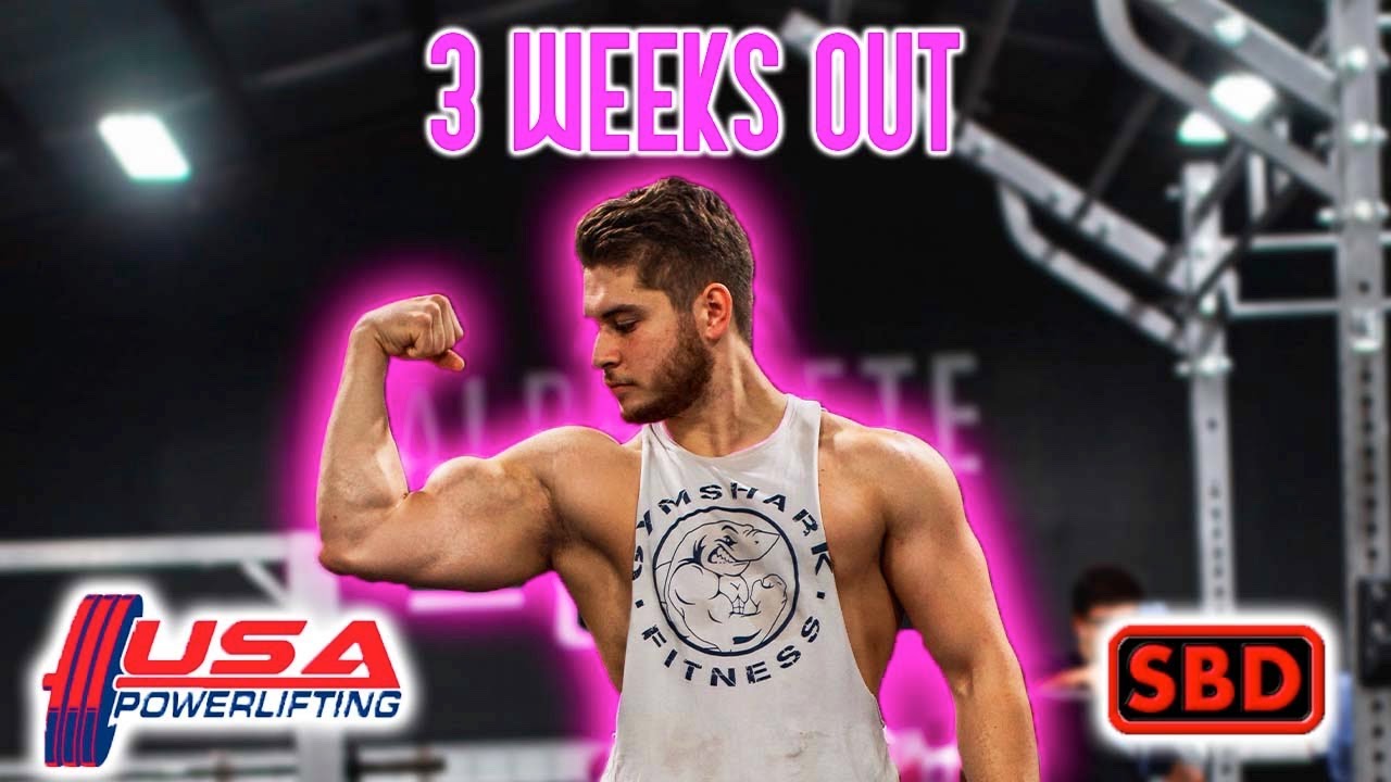 3 WEEKS OUT FROM MY FIRST POWERLIFTING COMPETITION | SBD WORKOUT - YouTube