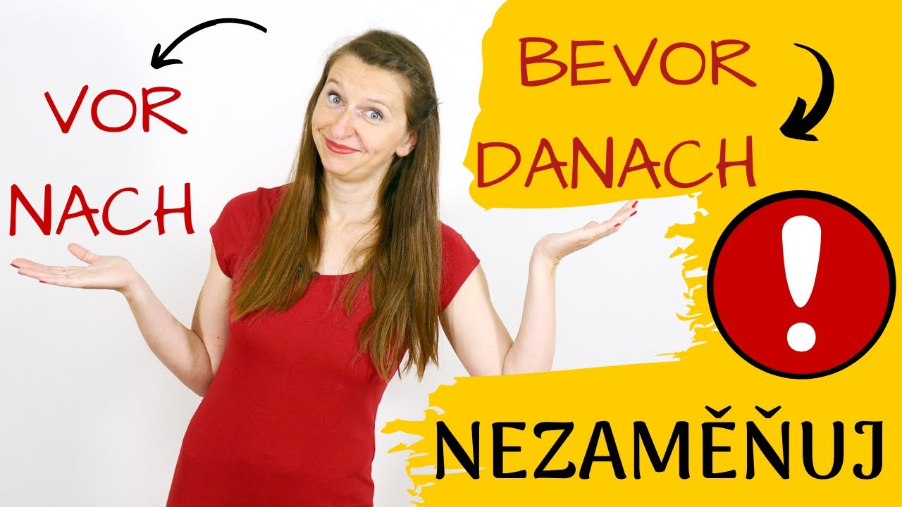 Němčinářská rychlovka: vor, vorher, nach, danach | NĚMČINA PRO A2, B1 # ...