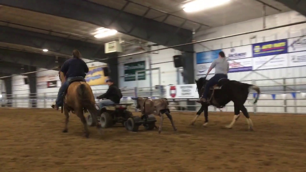 Practicing Leaving The Roping Box - YouTube