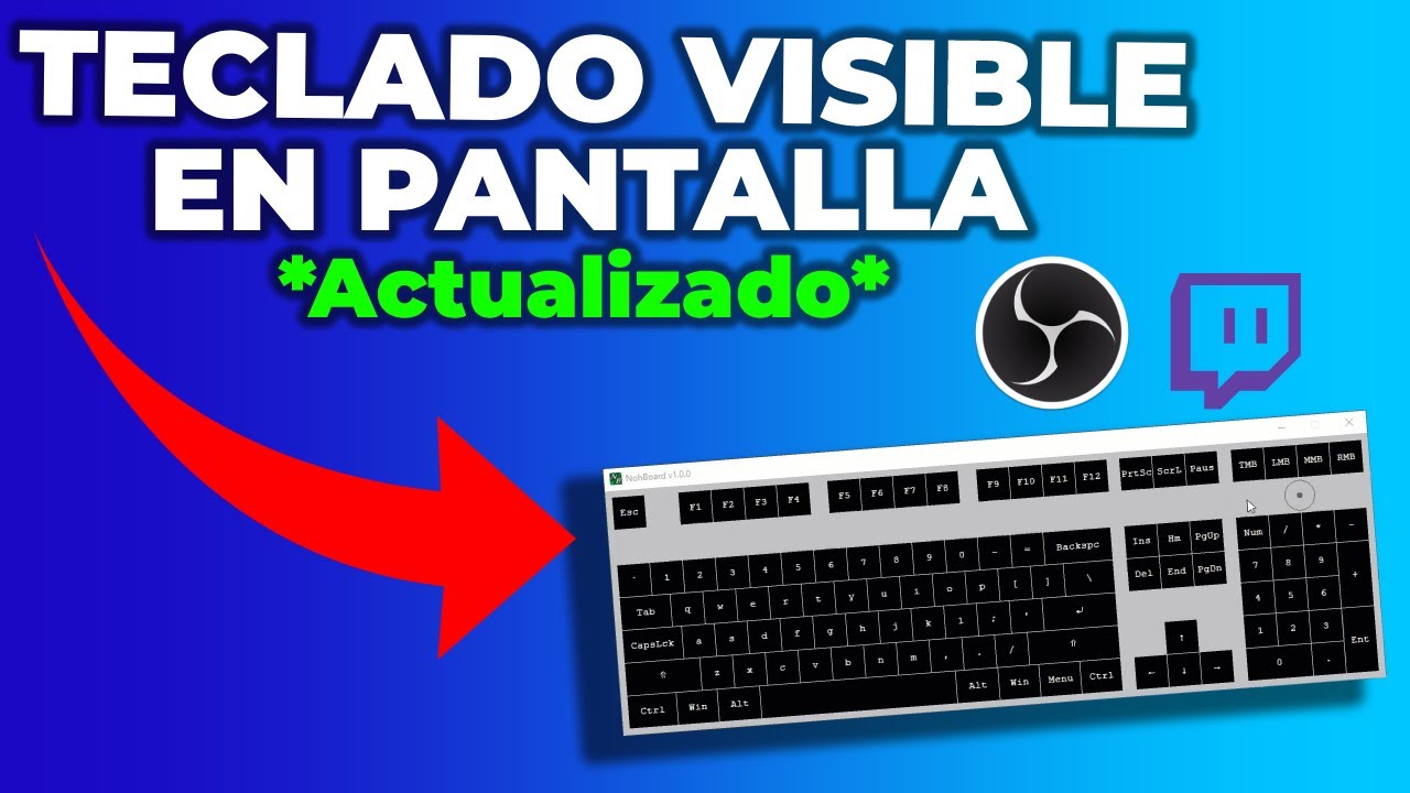 👀 Como poner teclado en pantalla para OBS! - YouTube