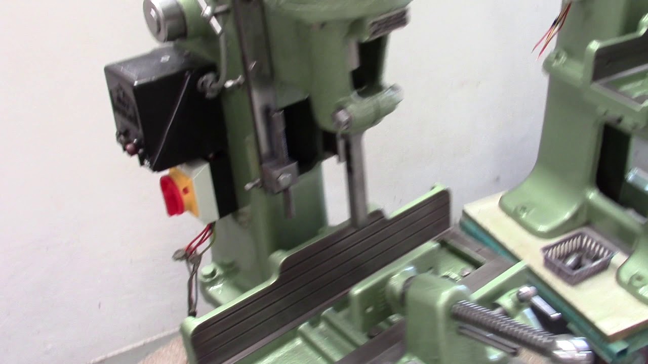 Wadkin Mg morticer - YouTube